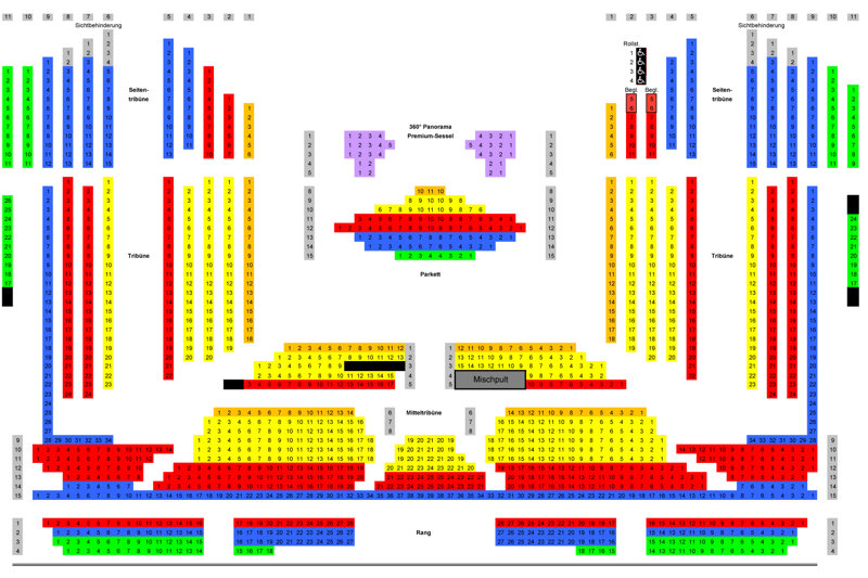Showzeiten und Saalplan- Musical Starlight Express in Bochum